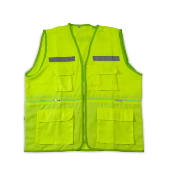 Chaleco Dril Verde Fosforescente – JyMSoluciones